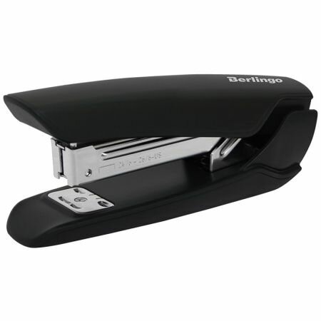 Степлер №24/6 BERLINGO "Hyper" на 25л, черный (KSn_25324)