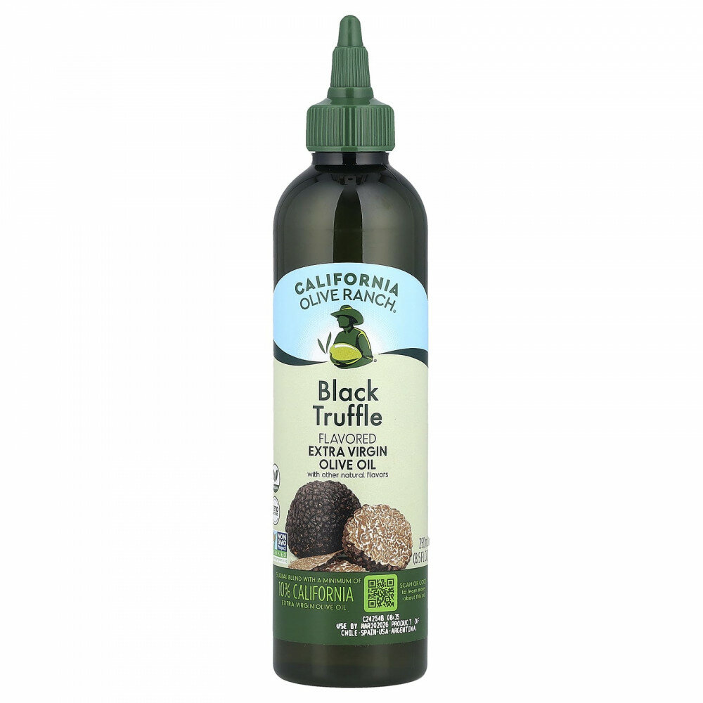 California Olive Ranch, Оливковое масло холодного отжима, черный трюфель, 250 мл (8,5 жидк. Унции)