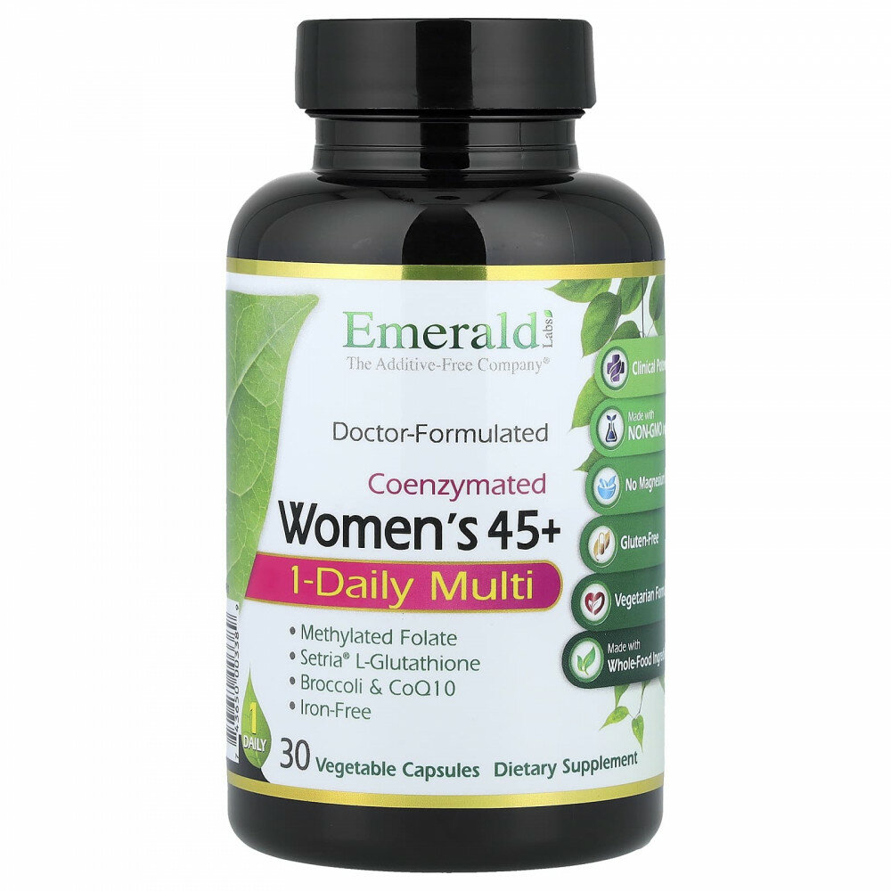 Emerald Laboratories, мультивитамины для женщин старше 45 лет, 1 раз в день, 30 растительных капсул