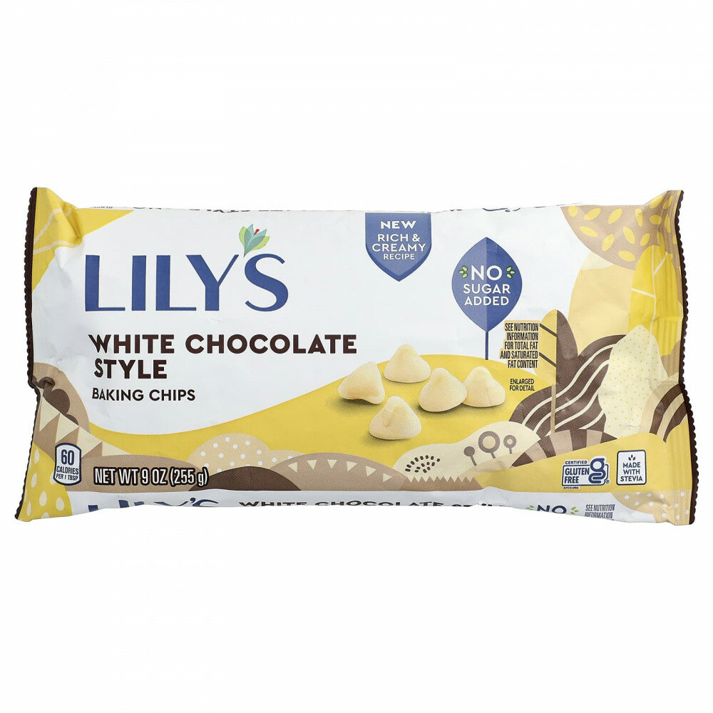 Lily's Sweets, чипсы для выпечки, белый шоколад, 255 г (9 унций)