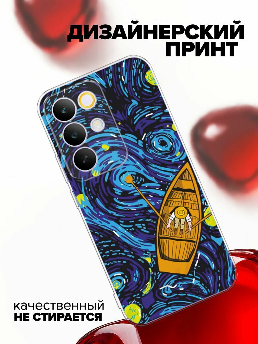 Чехол на Realme C85 Pro / Реалми C85 Про с принтом Лодка Ван Гога — фото 1