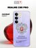 Силиконовый чехол на Realme C85 Pro / Реалми C85 Про с принтом Герб с автографом