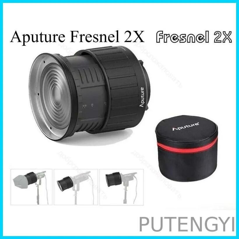 Линза Френеля Aputure Fresnel 2X , Крепление Bowen-S для точечного объектива Aputure Amaran 300C, Amaran 150C, Aputure 300d II LS C300 Amaran 200xS