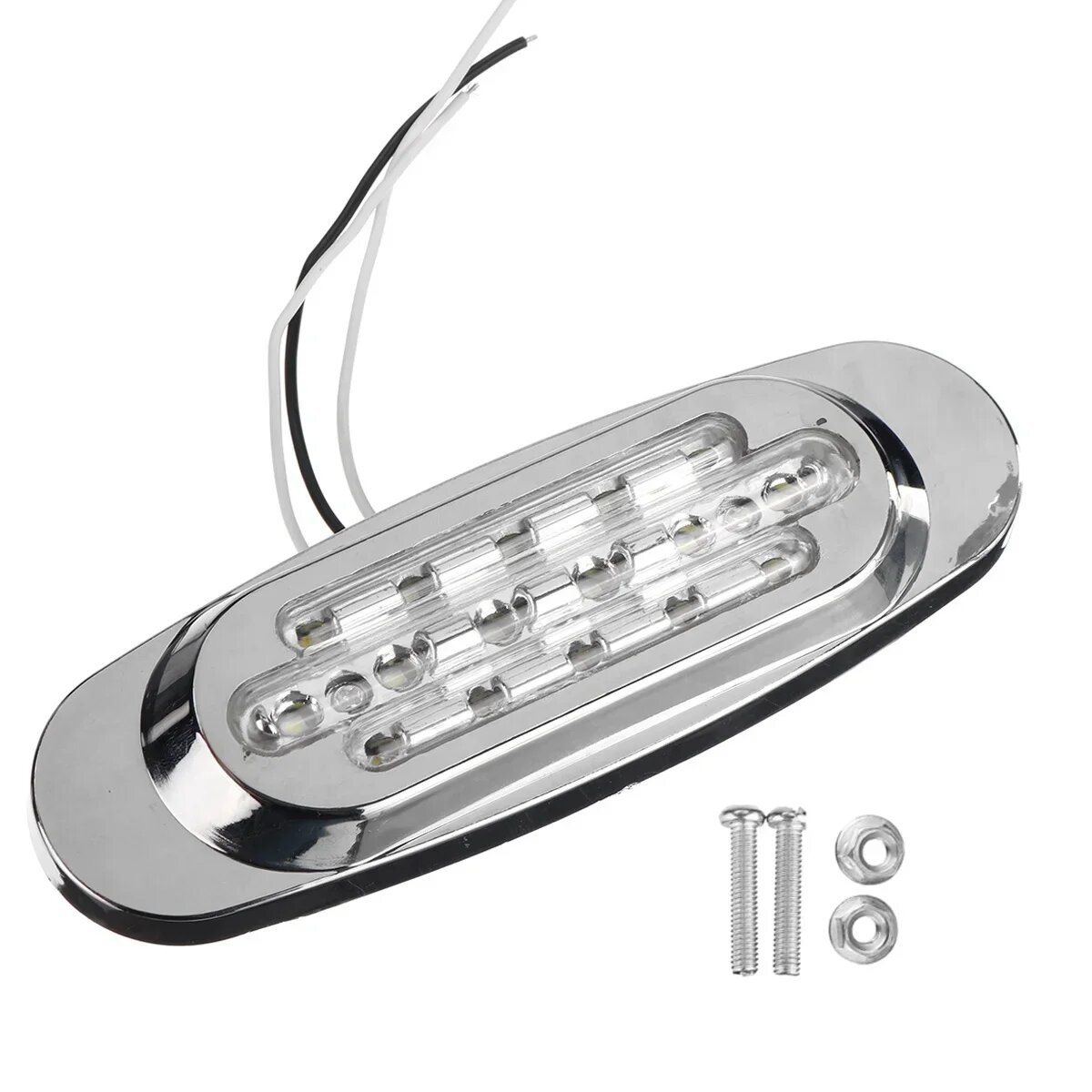 10/8/4/2X 16 светодиодов 12-24 В фонарь Боковой габаритный фонарь габаритные огни White, 10PCS