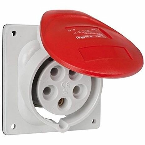 Розетка встраиваемая 16A 3P+N+PE IP44 415V AC .