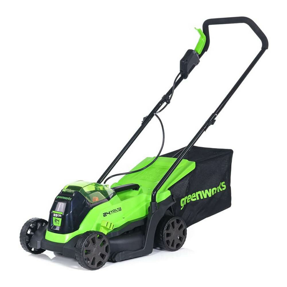 Газонокосилка роторная Greenworks GD24LM33 Green