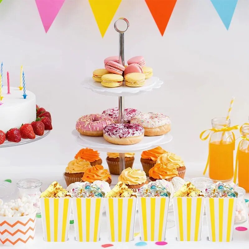 Стакан бокс для попкорна и снеков 24 шт