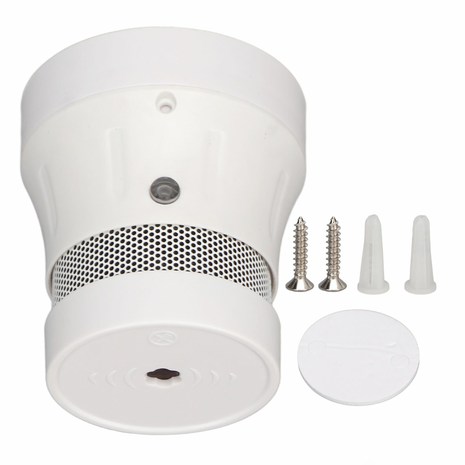 Датчик дыма Zigbee Tuya, батарейка, быстрый отклик, белый, дом