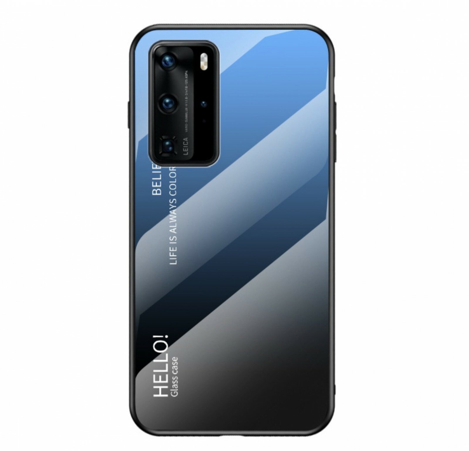 Чехол-бампер MyPads для Samsung Galaxy A21s SM-A217F с градиентом и зеркальным блеском