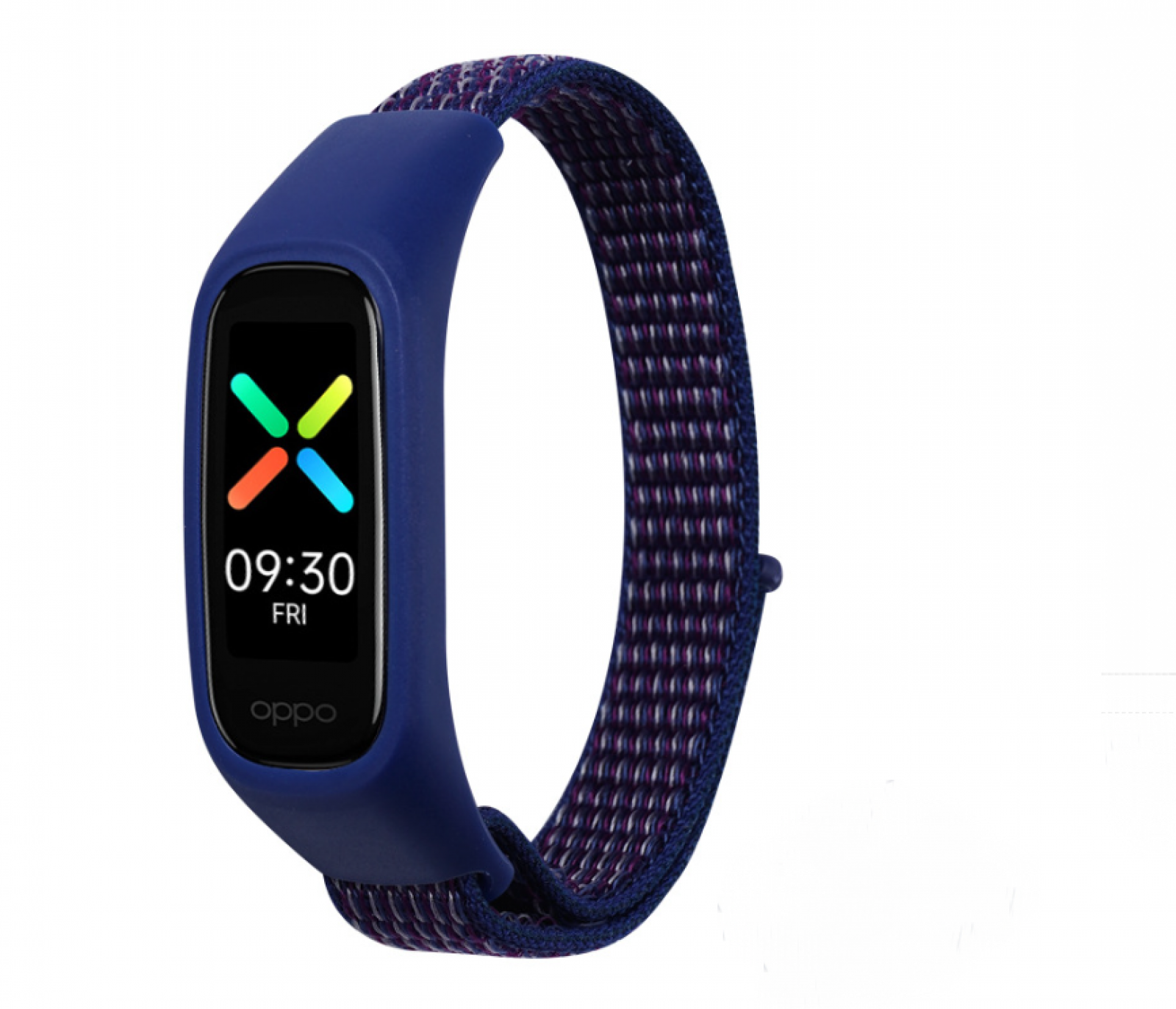 Сменный тканевый ремешок MyPads для умных часов OPPO Band из прочного нейлона, спортивный дизайн индиго