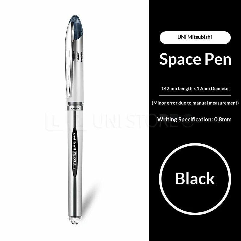 Ручка гелевая Mitsubishi Space Pen Black 0.8mm