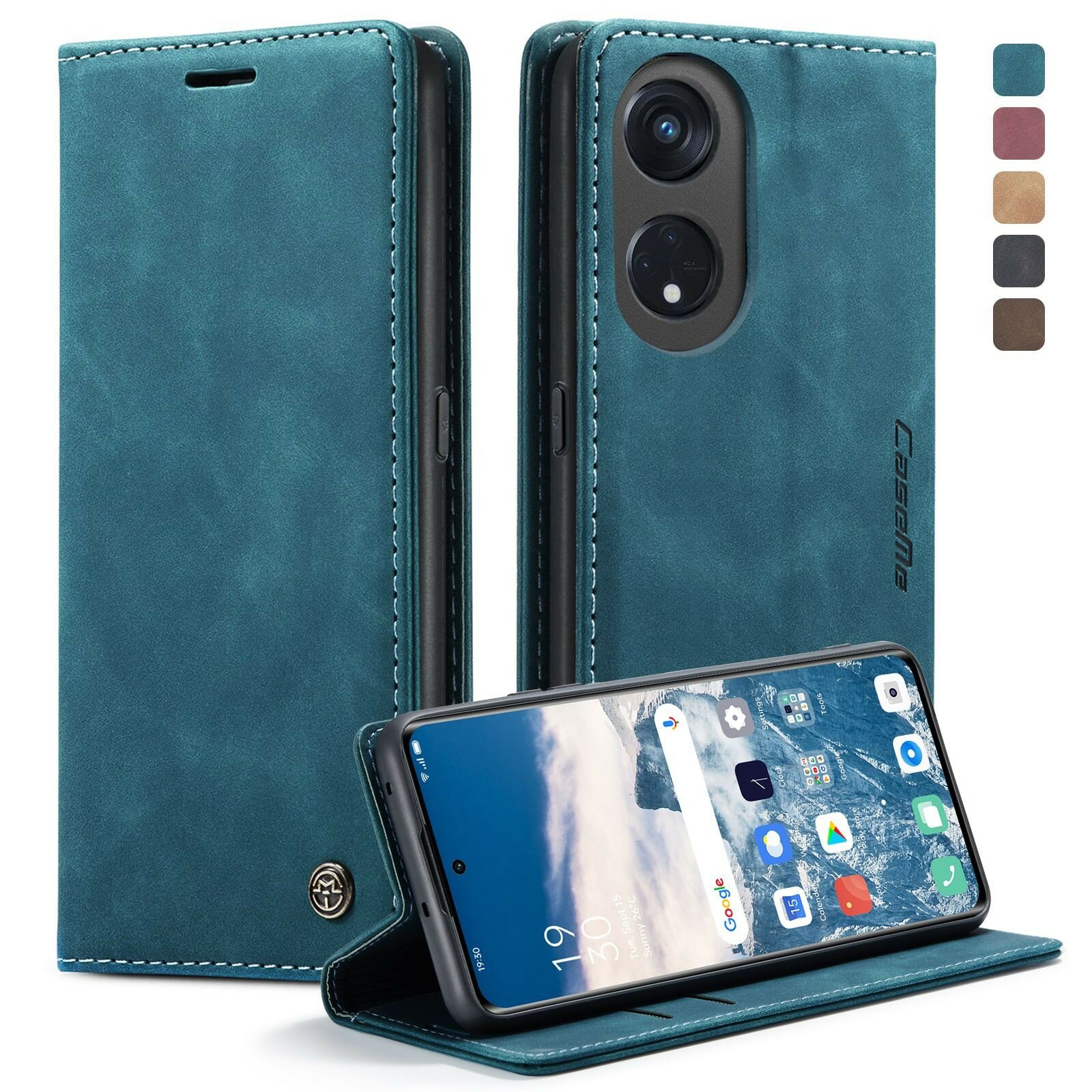 Чехол-книжка MyPads для Oppo Reno 8T 4G с магнитной застежкой и защитой камеры