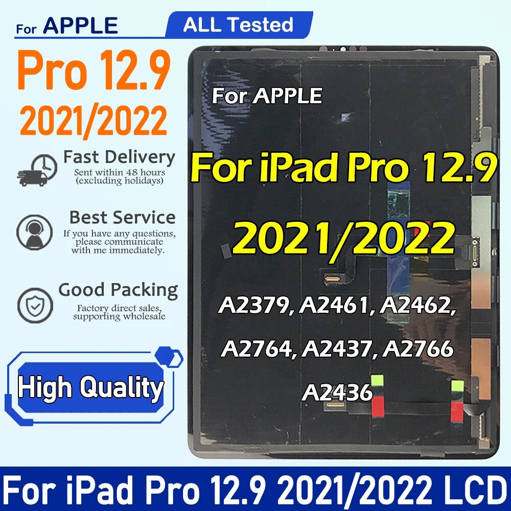ЖК-дисплей для iPad Pro 12.9" (2021-2022) Black 6th
