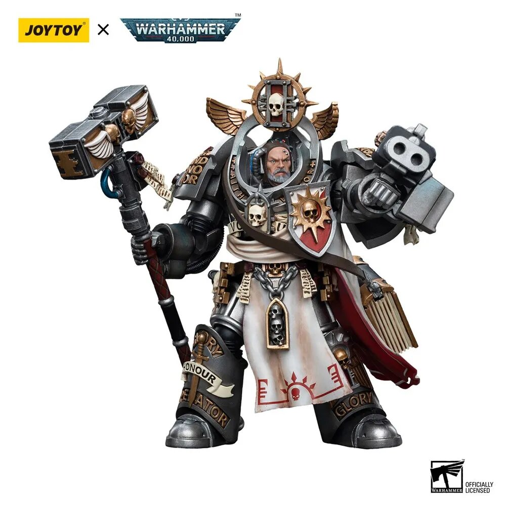 JOYTOY Warhammer 40K 1/18 Action Figures Grey Knights Grand Master Voldus Фигурка — фото 1