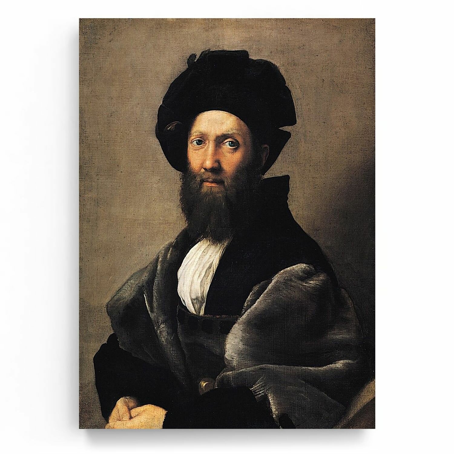 Картина / репродукция, Рафаэль Санти "Портрет Бальдассаре Кастильоне", 60х80 см.