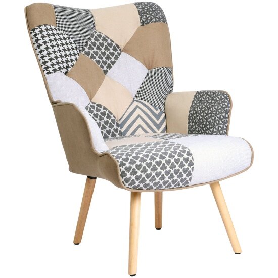 Кресло Brabix "Soft LC-305", ткань, пэчворк (лоскутное), 533148