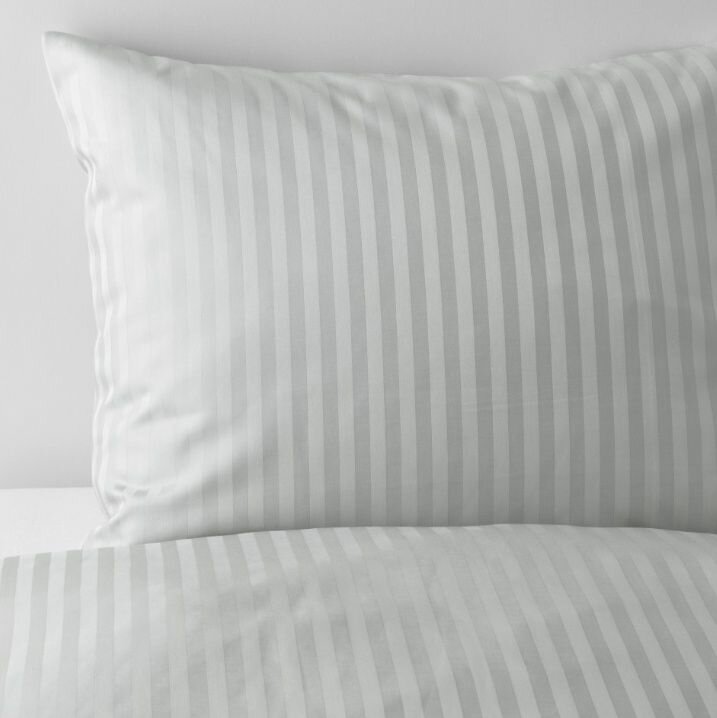 NATTJASMIN Постельное белье 1.5 спальное икеа, пододеяльник и 1 наволочка/серый 150x200/50x70 см (70337150)