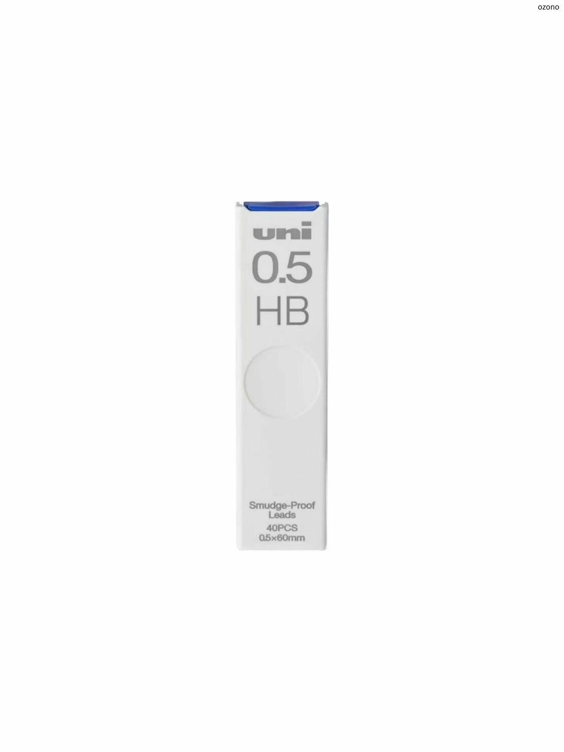 Грифель чернографитный для механического карандаша, Uni Smudge-Proof UL-S, 2 пенала по 40 стержней, 0,5мм НВ