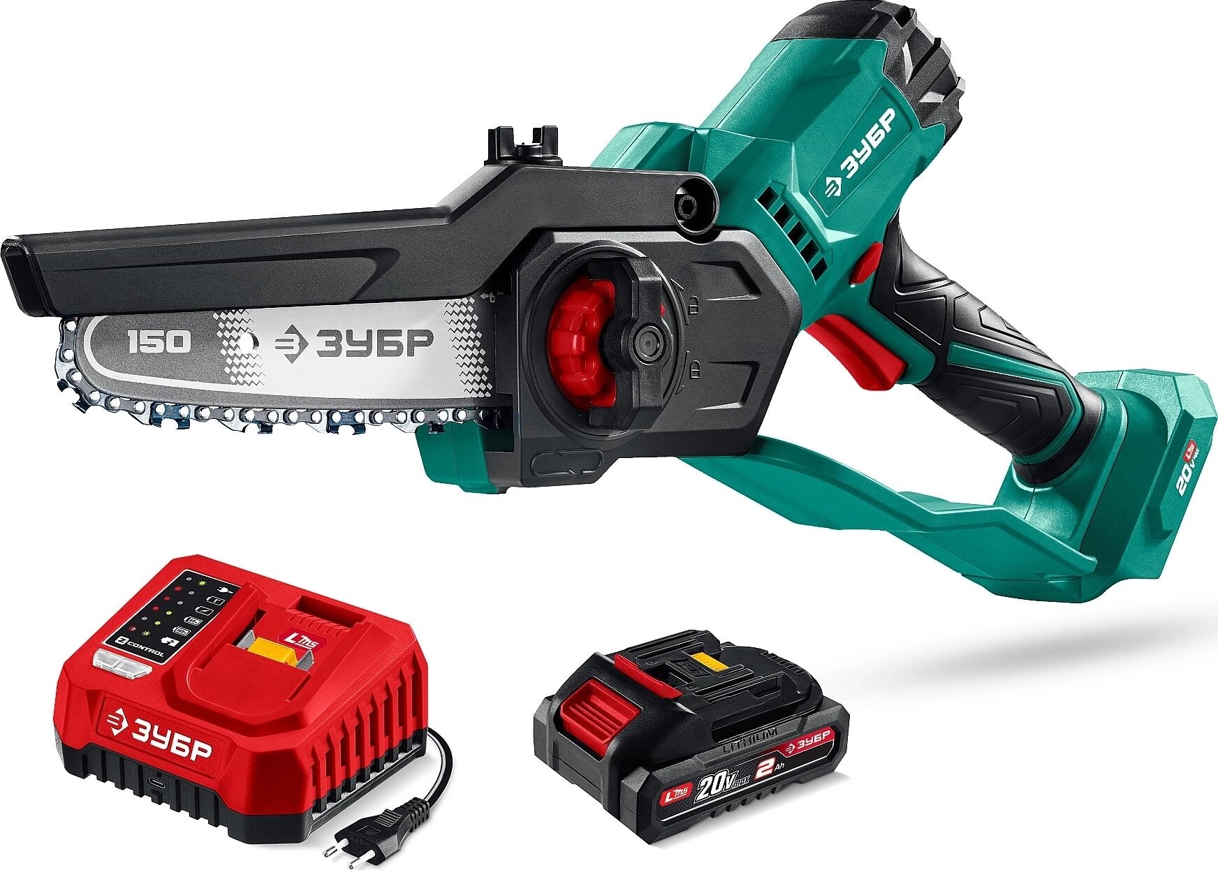 Мини-пила цепная аккумуляторная ЗУБР ПЦБ-2015-21