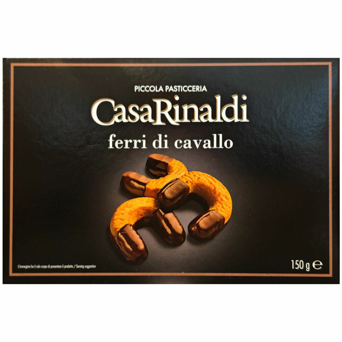 Печенье CASA RINALDI Фeрри ди Кавалло в шоколадной глазури /картон/ 150г