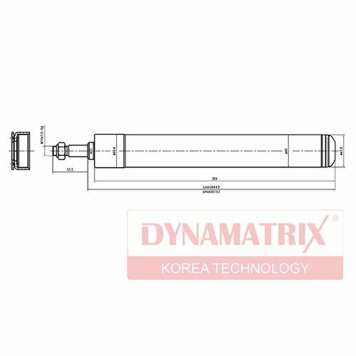 Амортизатор подвески гидравлический Dynamatrix-Korea DSA666001 для Audi 100, 200, A6