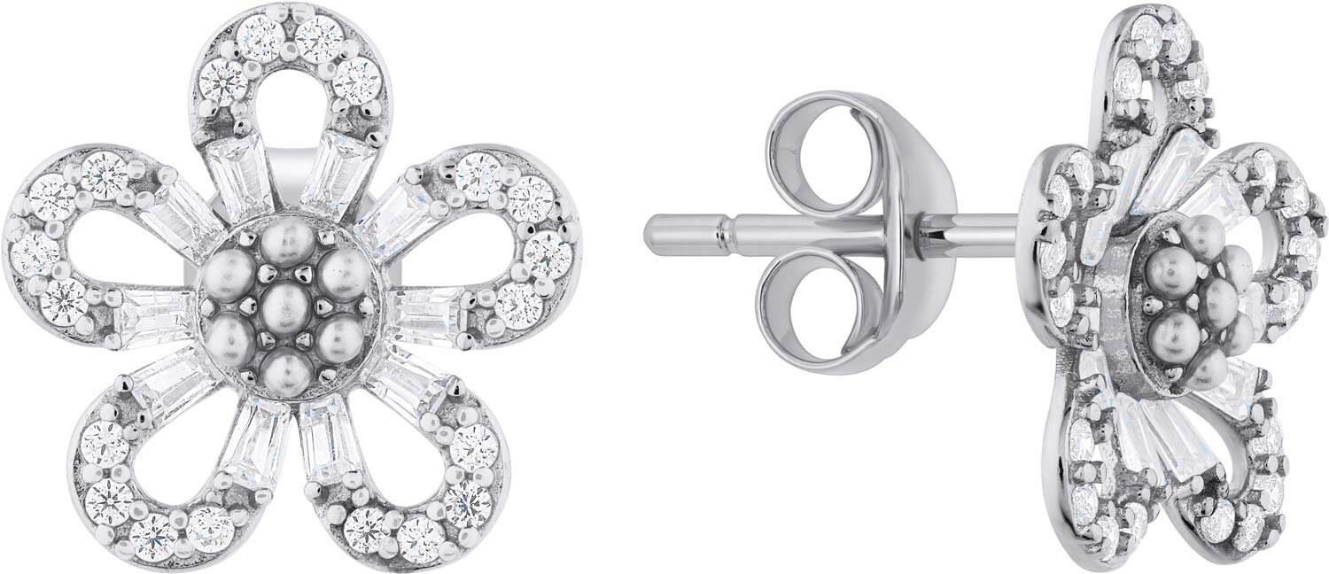 Серьги пусеты, 925 проба