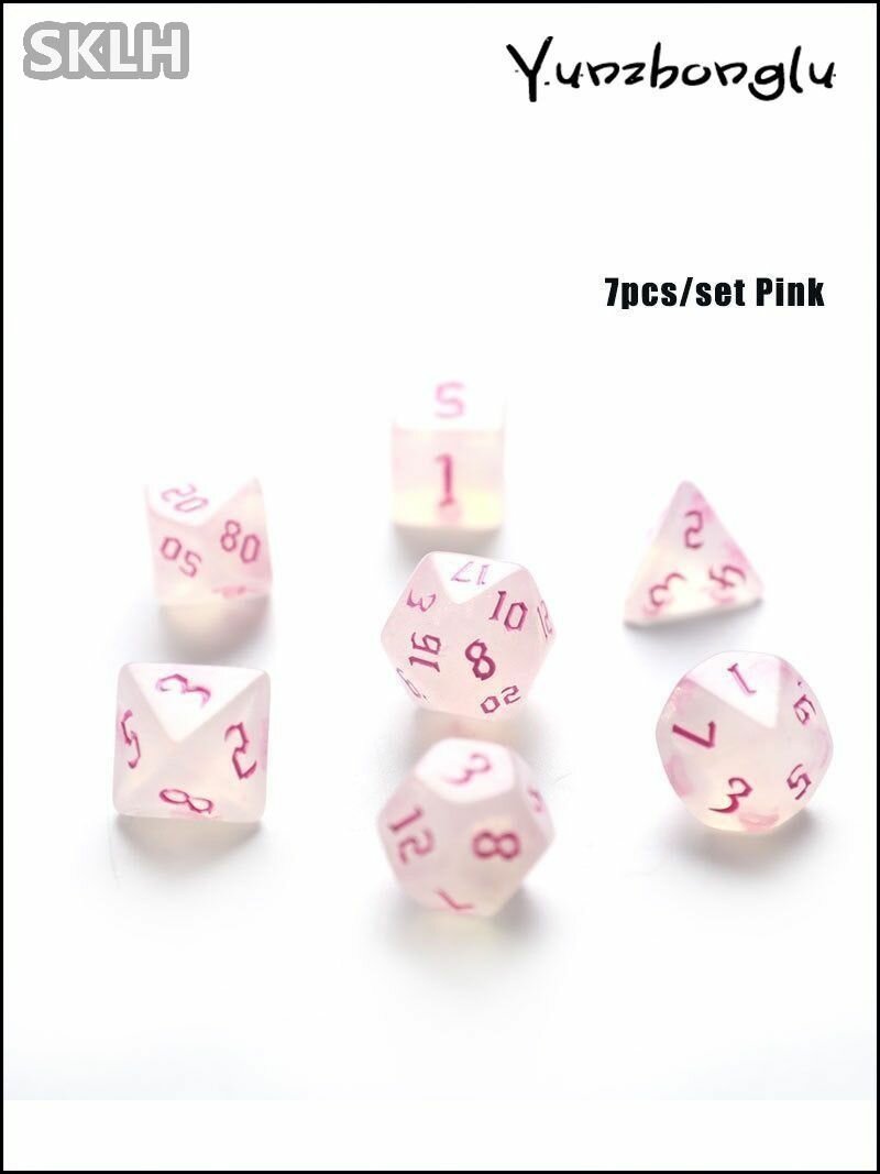 Yunzhonglong Кости игральные, дайсы, кубики для DnD (ДнД) 7 шт