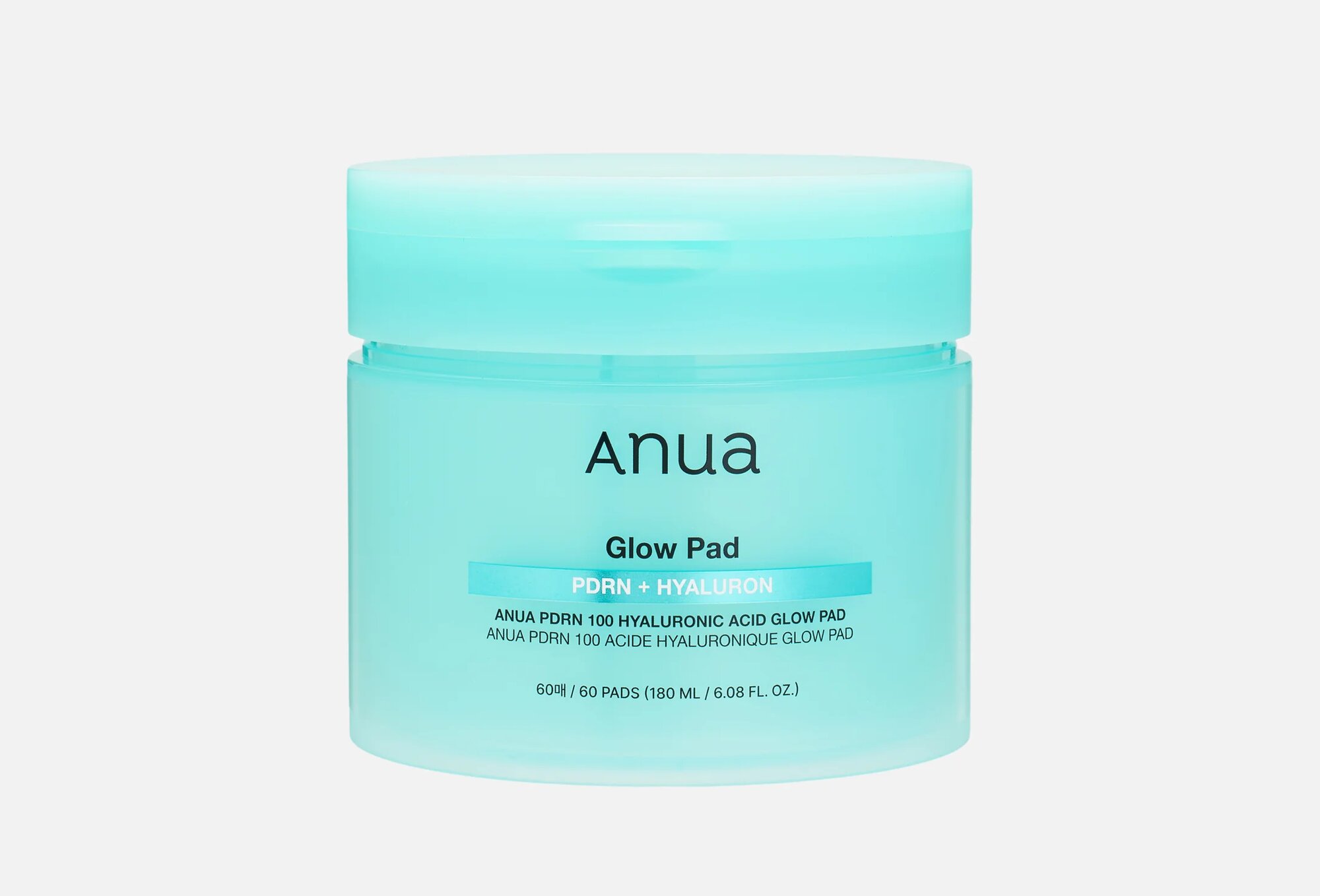 Пэды для сияния кожи ANUA "Hyaluronic Glow", для лица, 60 штук