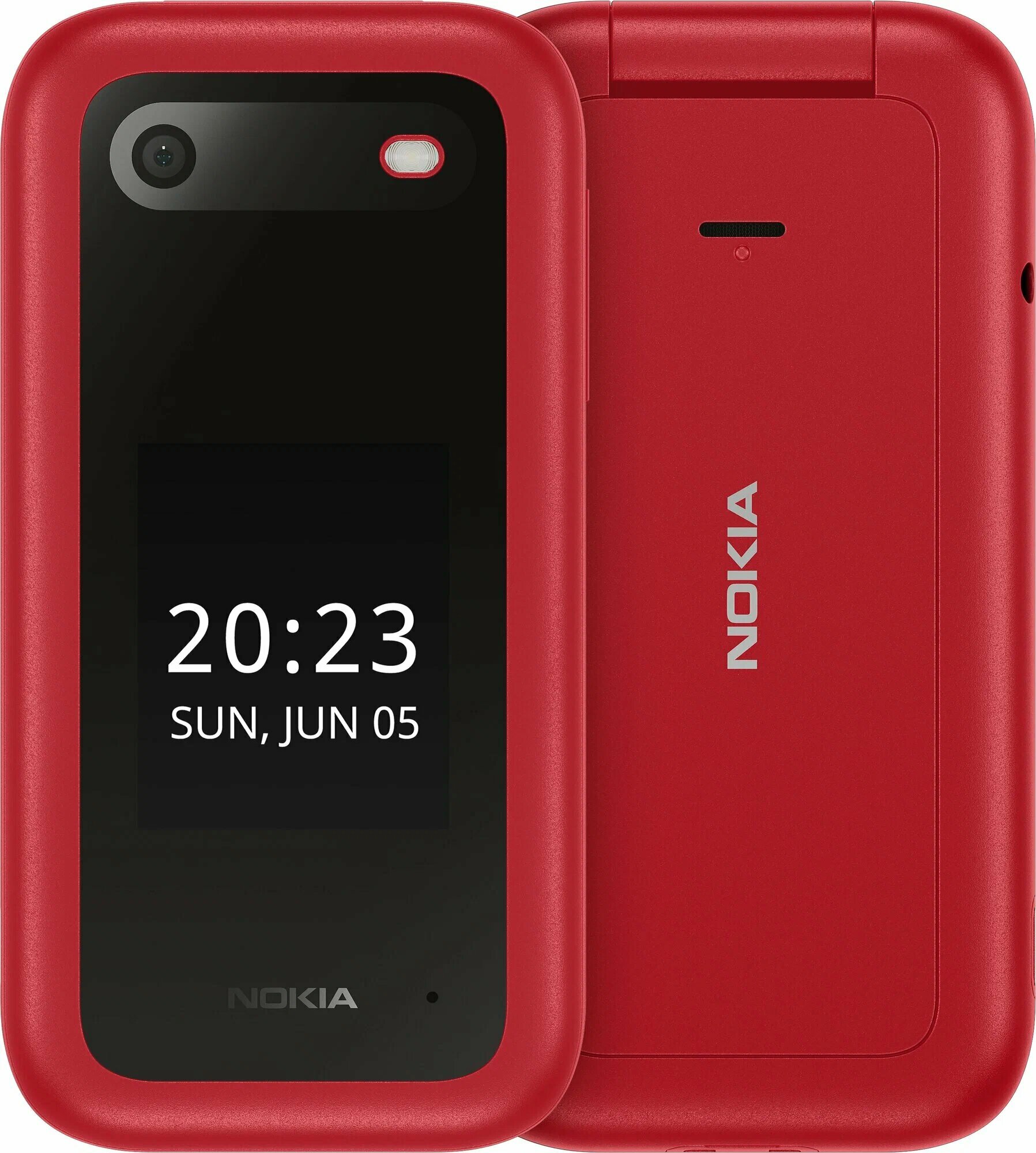 Кнопочный телефон Nokia 2660, 2 SIM, раскладушка, красный (TA-1469)