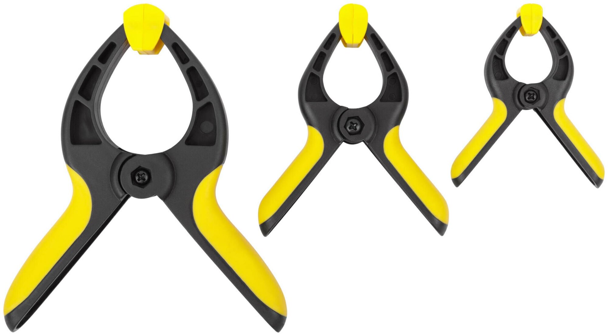 Струбцины нейлоновые быстрозажимные, набор 3 шт. ( 75x40 мм 100х50 мм 150x80 мм)