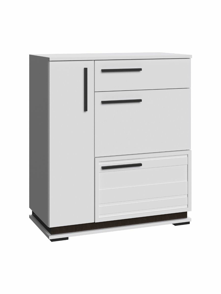 Домани тумба Модена МТ-32 800х930х405, Белый/Венге