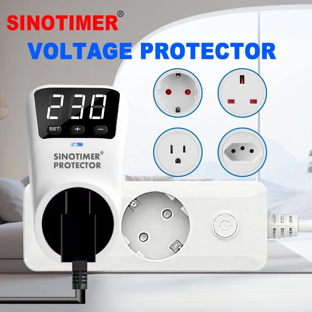 Автоматический стабилизатор напряжения HLP01/HLP02 220В/120В 16А Display Adjustable, US Plug 120VAC