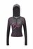Синяя куртка с капюшоном XS, bluered top