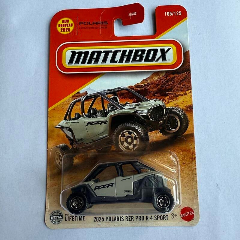 Matchbox Mattel 1:64, литой автомобиль модель машинки 25M/L серии(105 2025 POLARIS RZR)