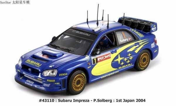 VITESSE Модель автомобиля из литого под давлением сплава в масштабе 1:43 Subaru Impreza WRC03 43100