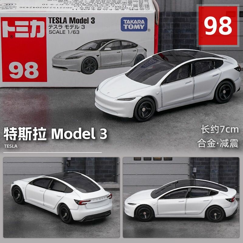 Tomica Premium, литая модель автомобиля 1:64, флагманская серия(098#Тесла Model 3)
