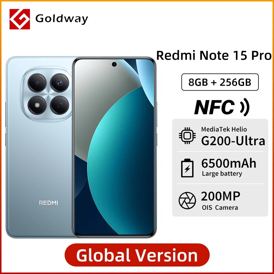 Смартфон Xiaomi Redmi Note 15 Pro, 8/256ГБ, global