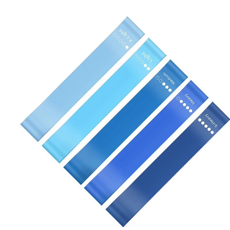 Набор эластичных лент для фитнеса Blue