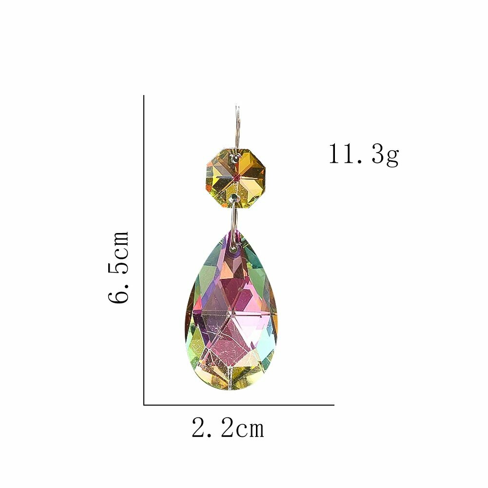 Хрустальные серьги-подвески Water Drop, 11.3g