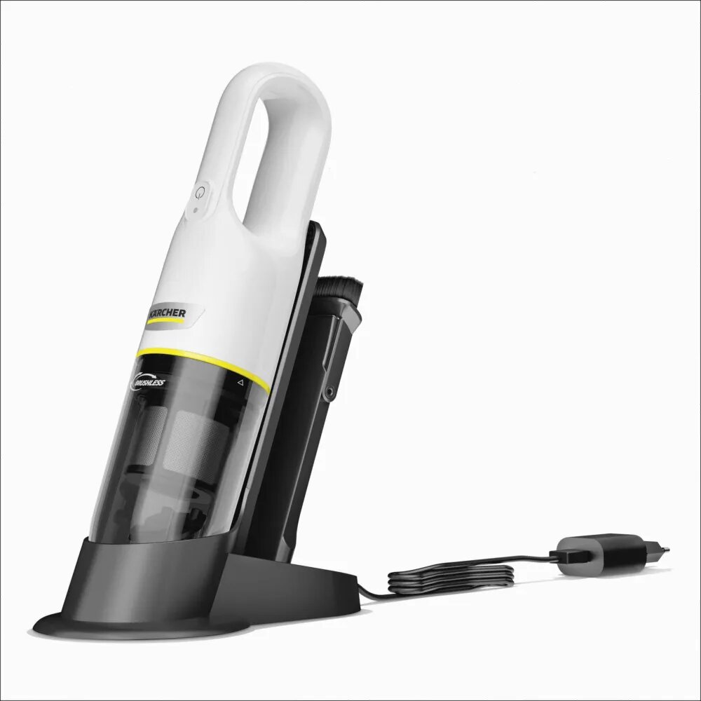 Пылесос автомобильный Karcher CVH 2, компактный, светлый, 550г, 76x76x330мм