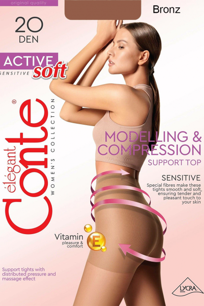 Компрессионные поддерживающие колготки Conte Elegant ACTIVE SOFT 20