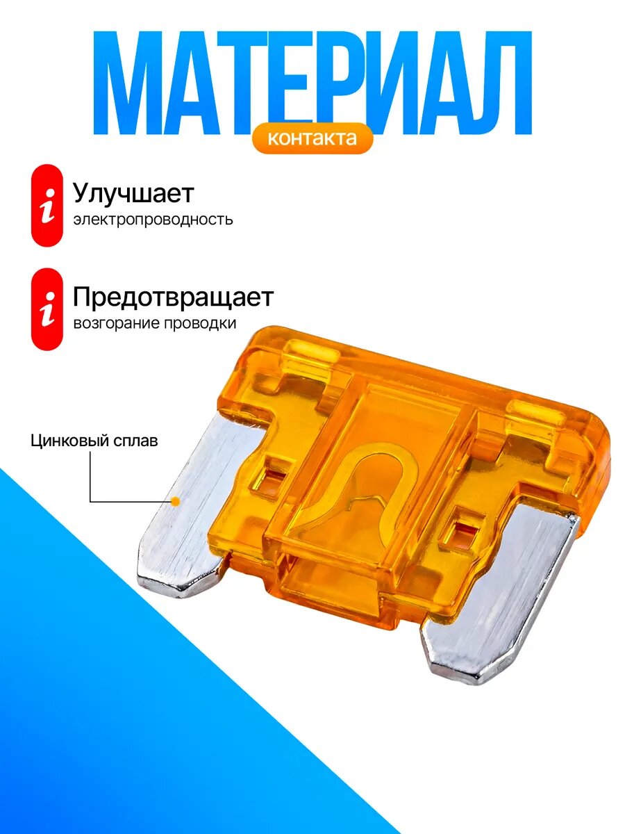 Предохранители Ситроен C4 Эйркросс, низк. проф 12шт — фото 1