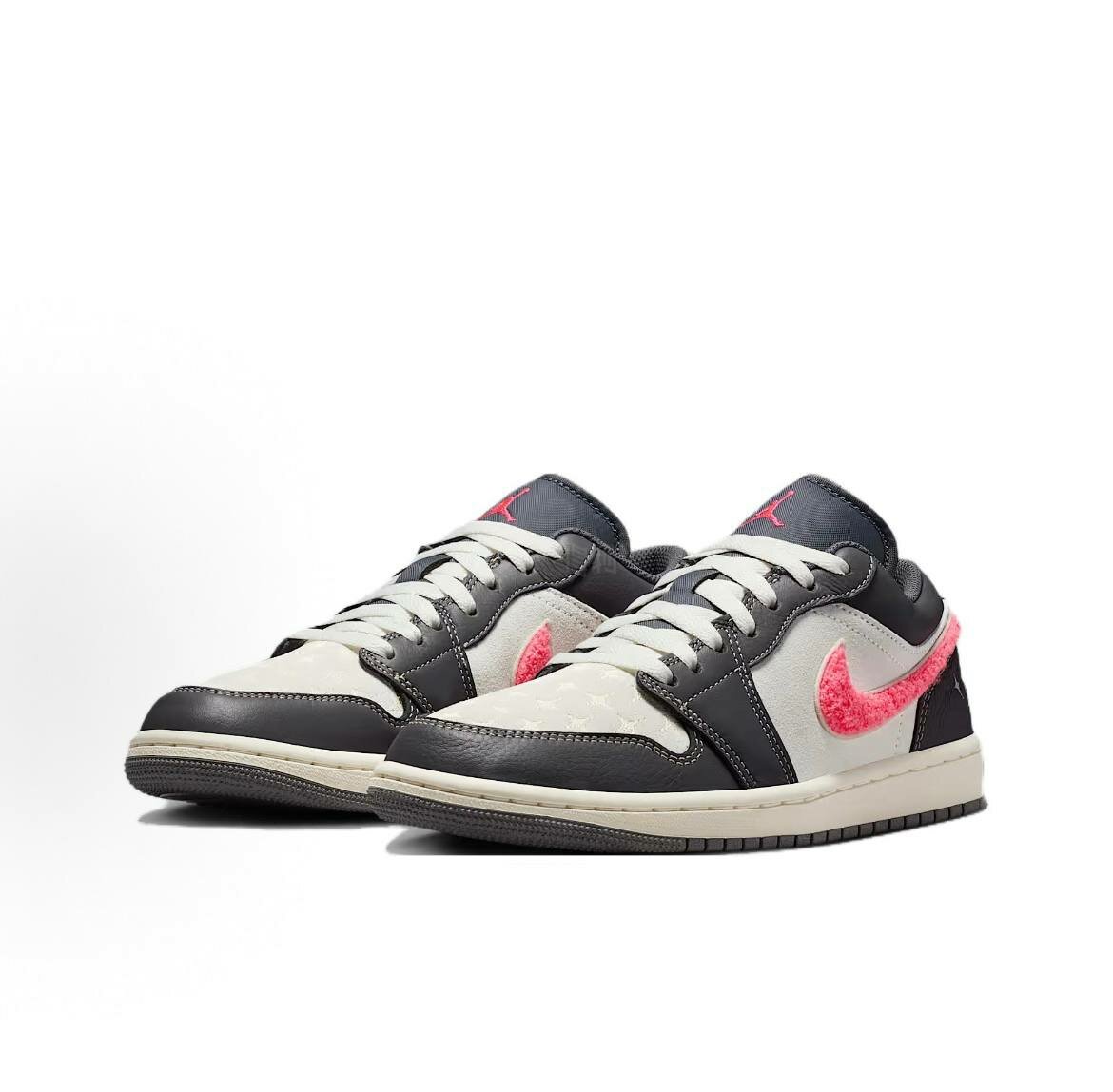 Кроссовки Air Jordan 1 Low “Light Graphite Hot Punch”