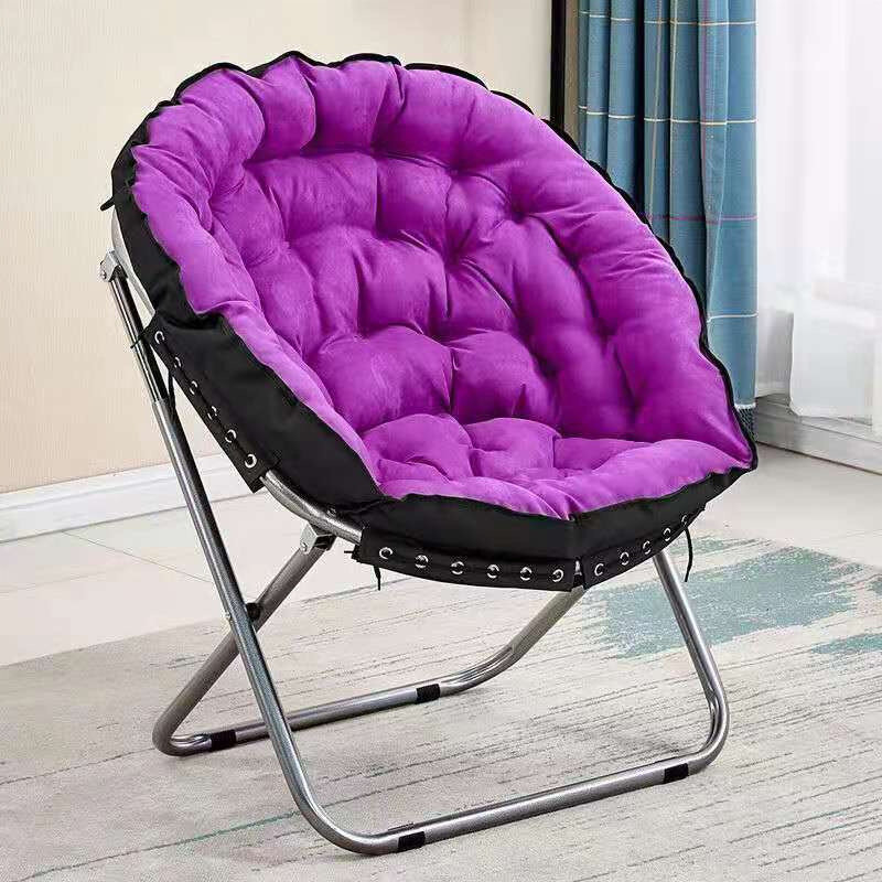 Стул-кресло складное для дома и дачи Homium Cozy, цвет оранжевый/черный