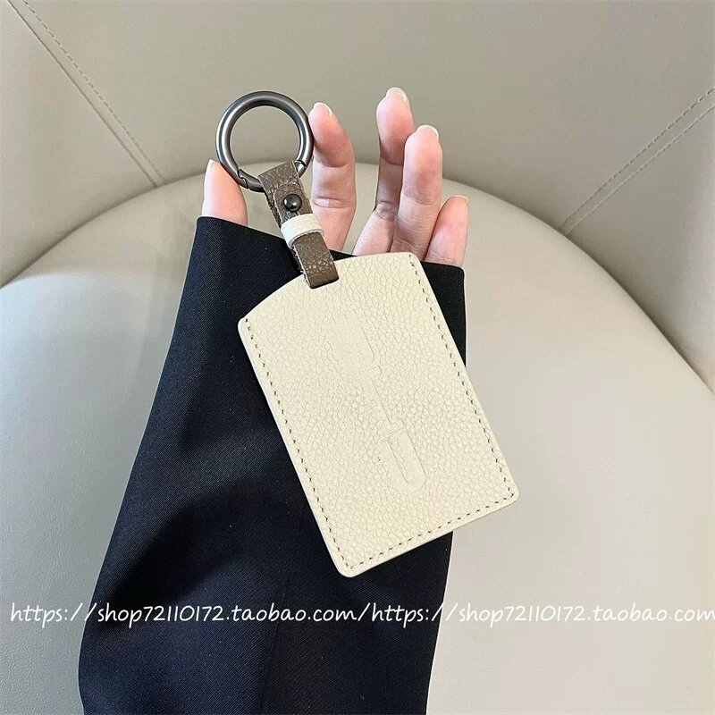 Чехол для ключа NFC BYD из кожи в бежевом с контрастной застежкой для моделей Tang, Han, Yuan, Song Plus, Qin Plus,