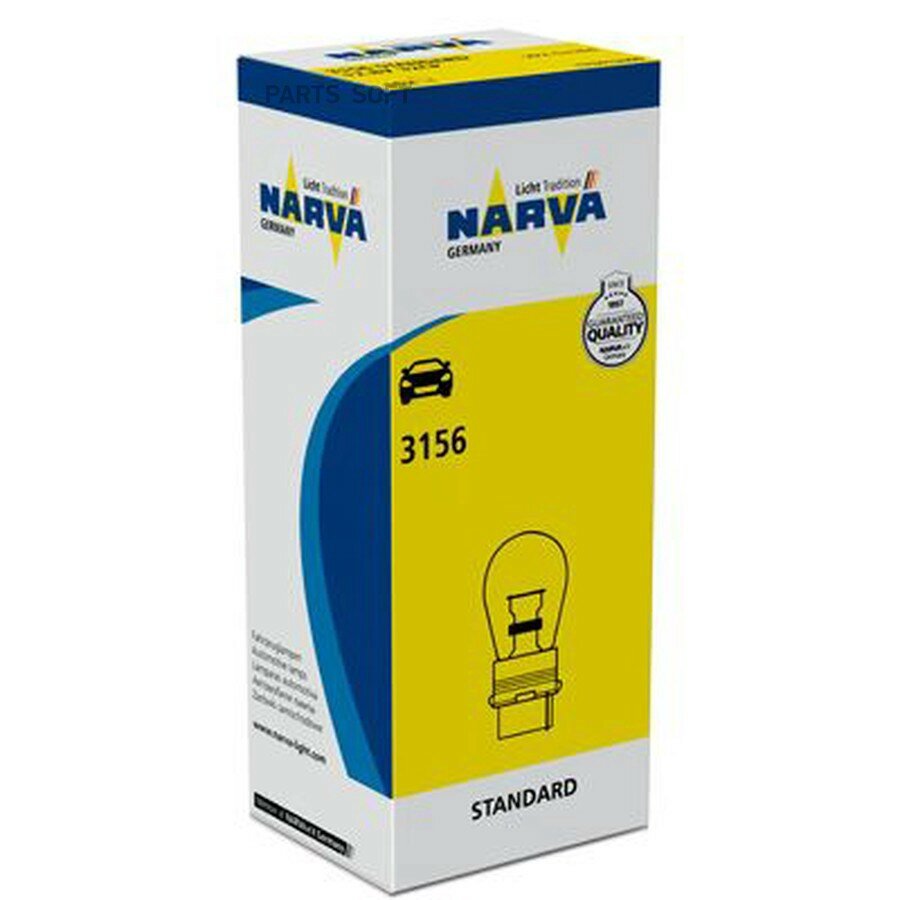 Лампа подсветки P27W 12V 27W "NARVA" NARVA 179413000 | цена за 1 шт