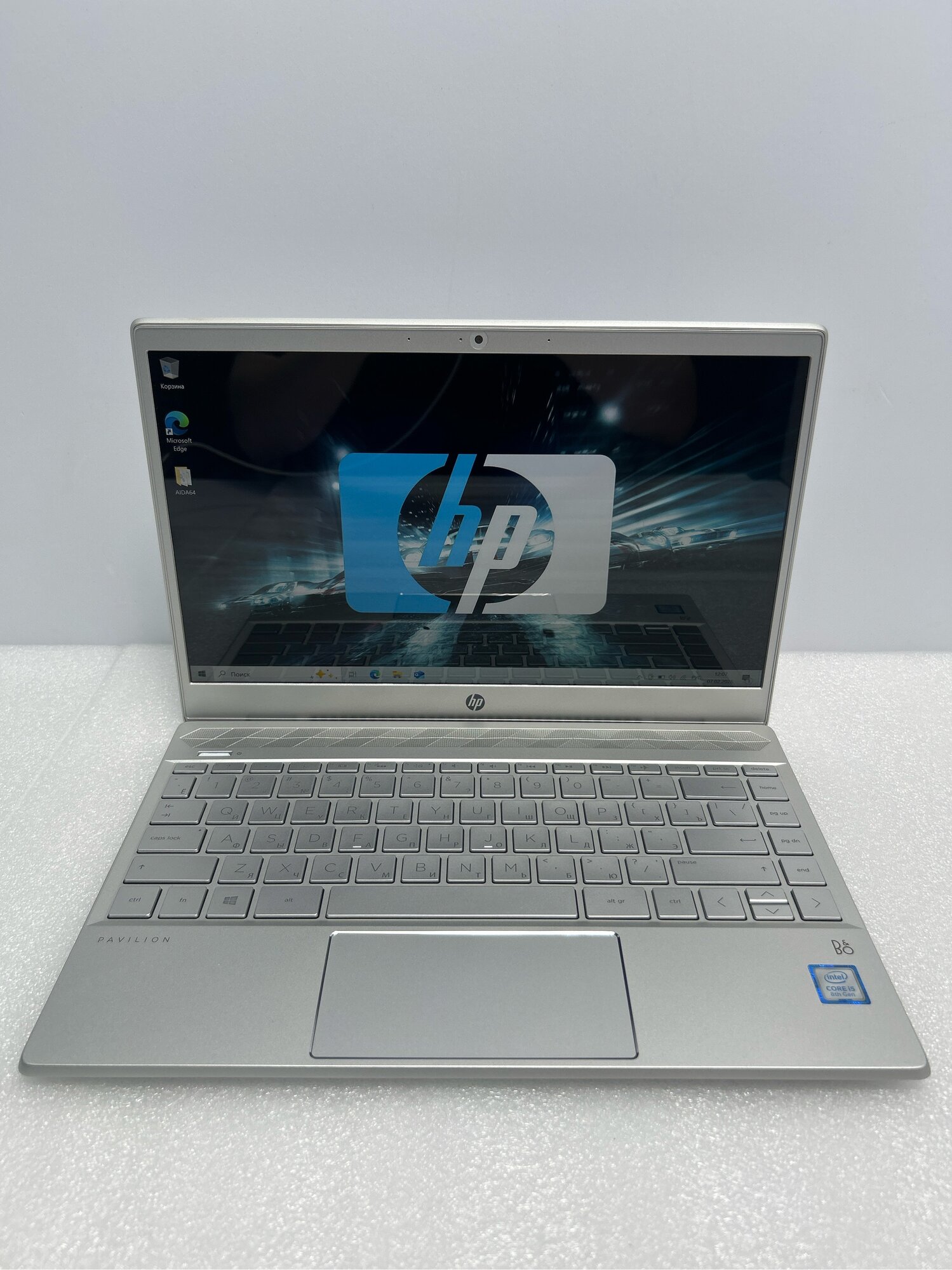 Ноутбук HP Pavilion 13-AN0073UR (5WB84EA) 13.3 "/Intel Core i5 8265U/RAM 8 GB/SSD 128 GB/Intel UHD Graphics 620/1920*1080/IPS/Windows 10/Подсветка кл-ры: нет/серебристый. Состояние: C1