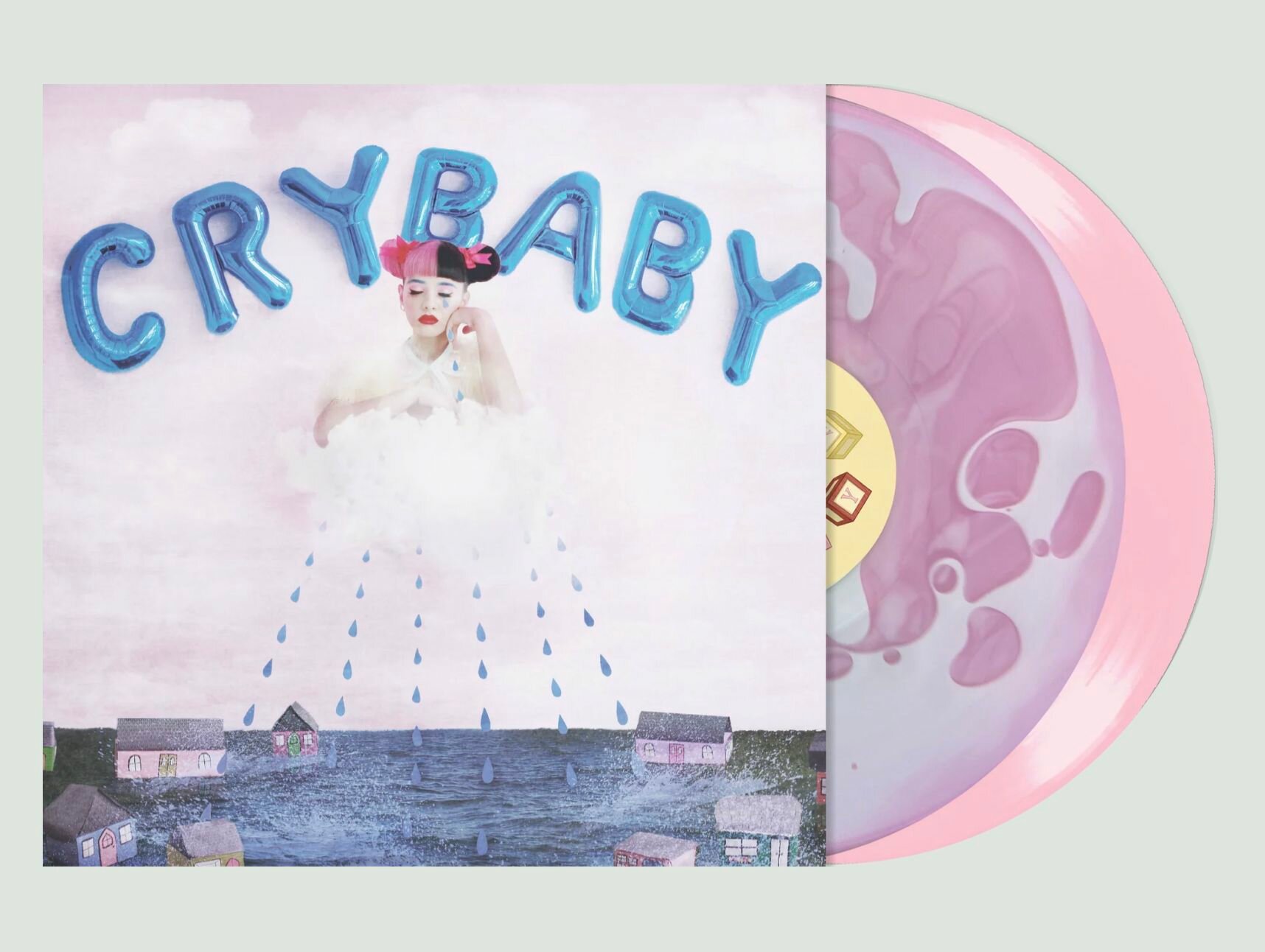 Жидкость Внутри Винила, Melanie Martinez - Cry Baby (Spilled Pink Milk and Pastel Pink USA Limited) Цвет Жидкости: Нежно-Розовый, Ультра-Редкая Виниловая Пластинка