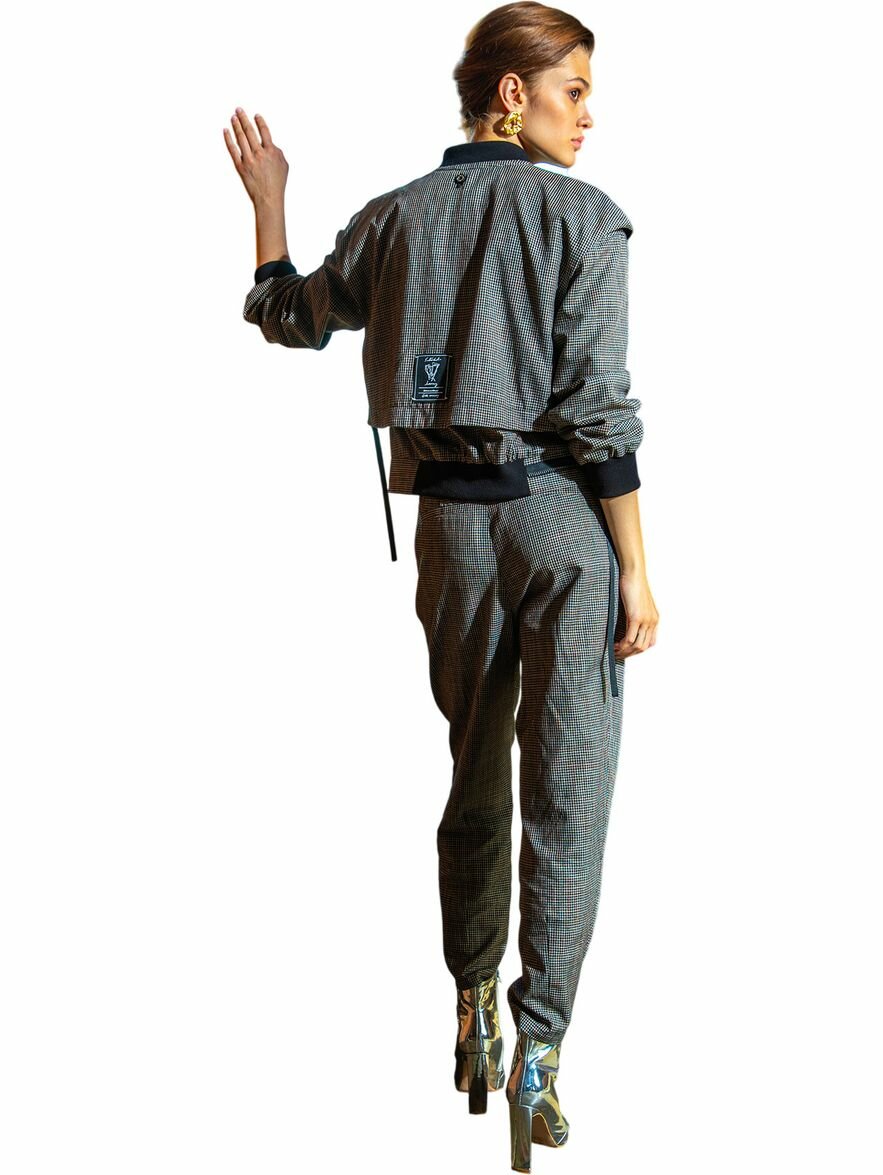 Брюки бананы B.L.E.S. Trousers Shape, размер 44, серый — фото 1