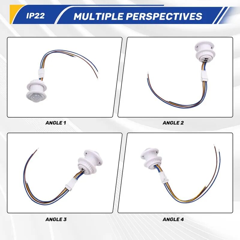 New-Мини-датчик движения, переключатель света, 110-220 В, ИК-датчик, умное обнаружение, задержка по времени, регулируемый инфракрасный индукционный детектор